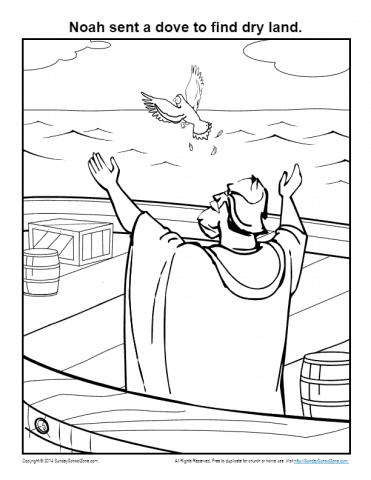 Noah's Ark Coloring Pages | Noah Printable Sheets for Kids