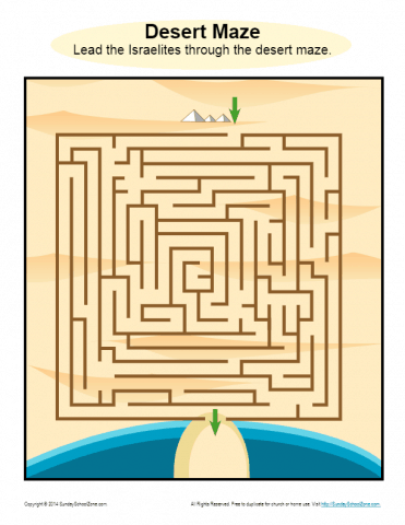 God Led His People Desert Maze