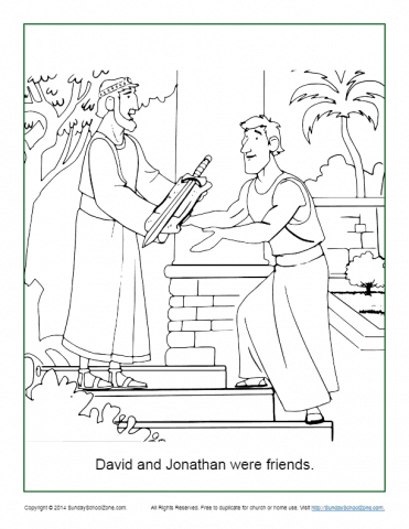saul david coloring pages