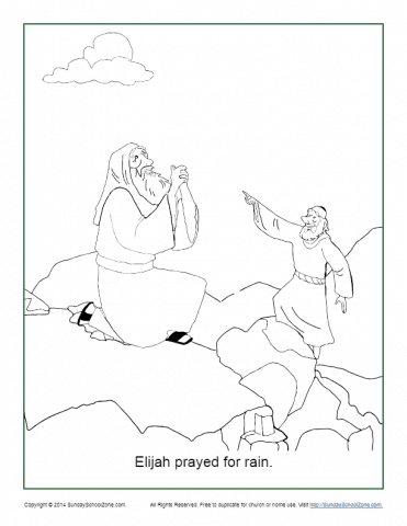 elijah old testament coloring pages