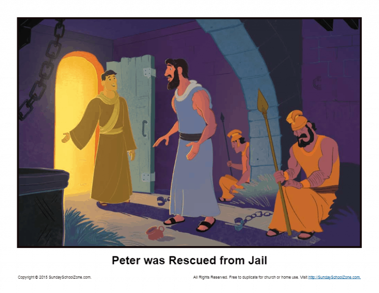 Peter Was Rescued from Jail Archives - Children's Bible Activities ...