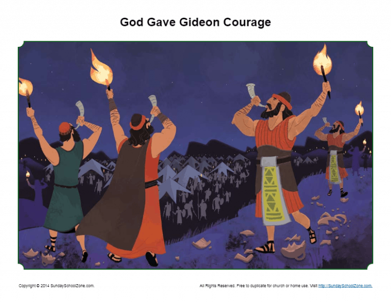 Free, Printable Gideon Bible Activities on Sunday School Zone