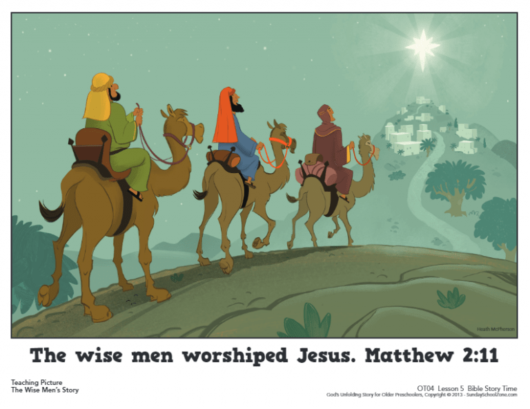 The Wise Men's Story Teaching Picture on Sunday School Zone