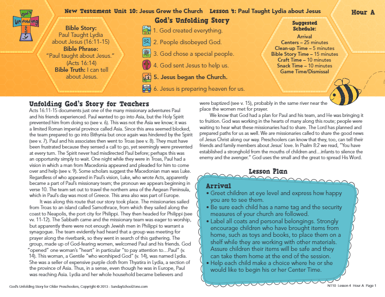Paul Taught Lydia About Jesus Hour A Lesson Plan - Children's Bible ... Paul Taught Lydia About Jesus Hour A Lesson Plan - Children's Bible ...