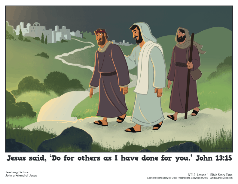 John a Friend of Jesus Teaching Picture