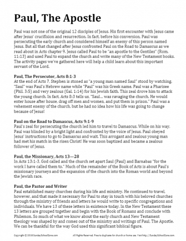 Paul, The Apostle Character Profile