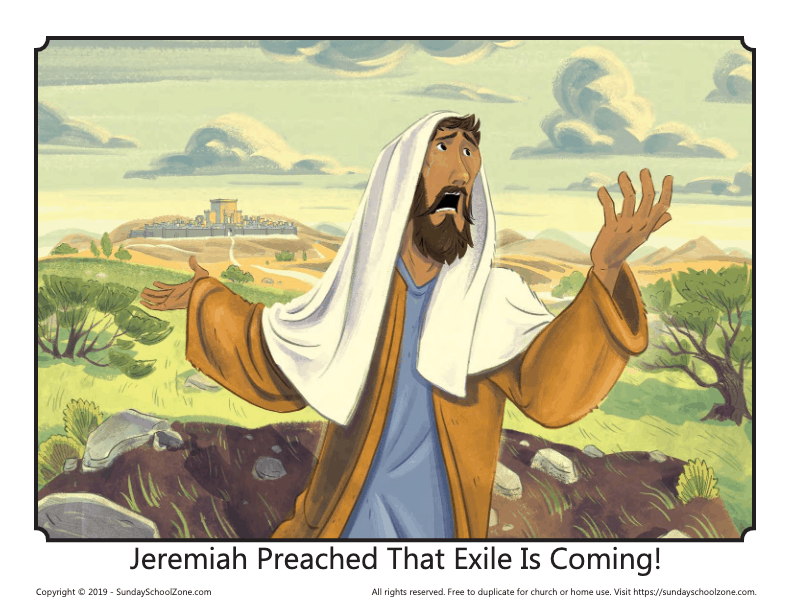 Exile Is Coming! Bible Activities on Sunday School Zone