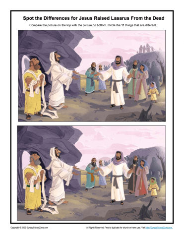 Lazarus Archives - Children's Bible Activities | Sunday School ...
