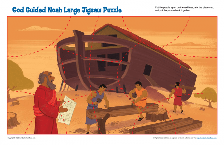 Free Noah and the Ark Bible Activities on Sunday School Zone