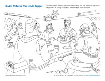 Hidden Picture Bible Activities for Children on Sunday School Zone