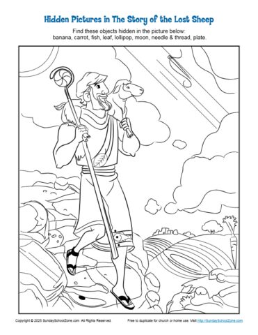 Hidden Pictures in The Story of the Lost Sheep