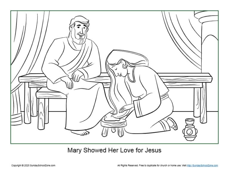 Free, Printable Bible Activities About Love on Sunday School Zone