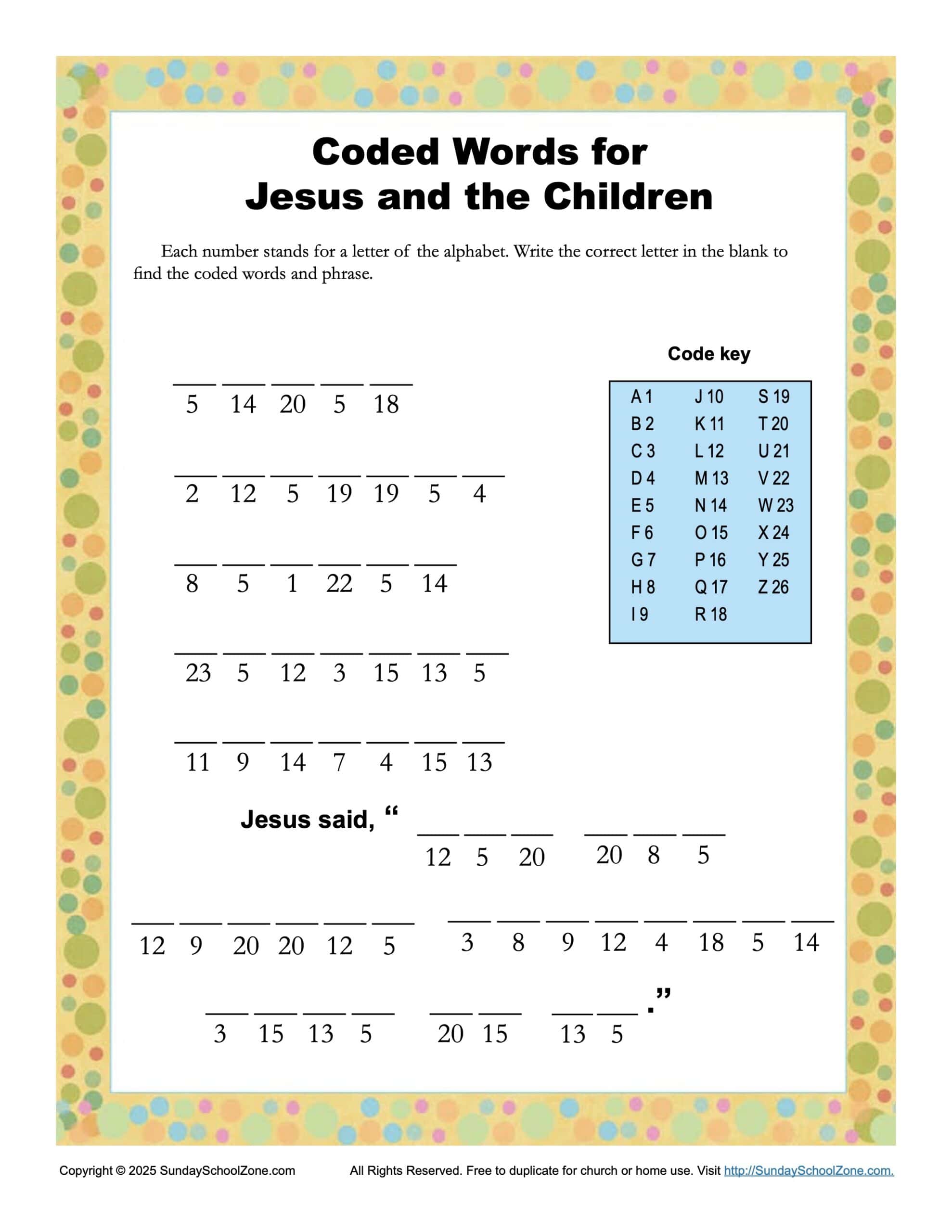Home - Children's Bible Activities | Sunday School Activities for Kids